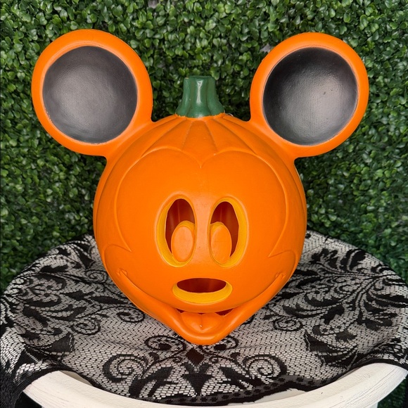 Disney | Holiday | Disney Orange Mickey Pumpkin Light Up | Poshmark